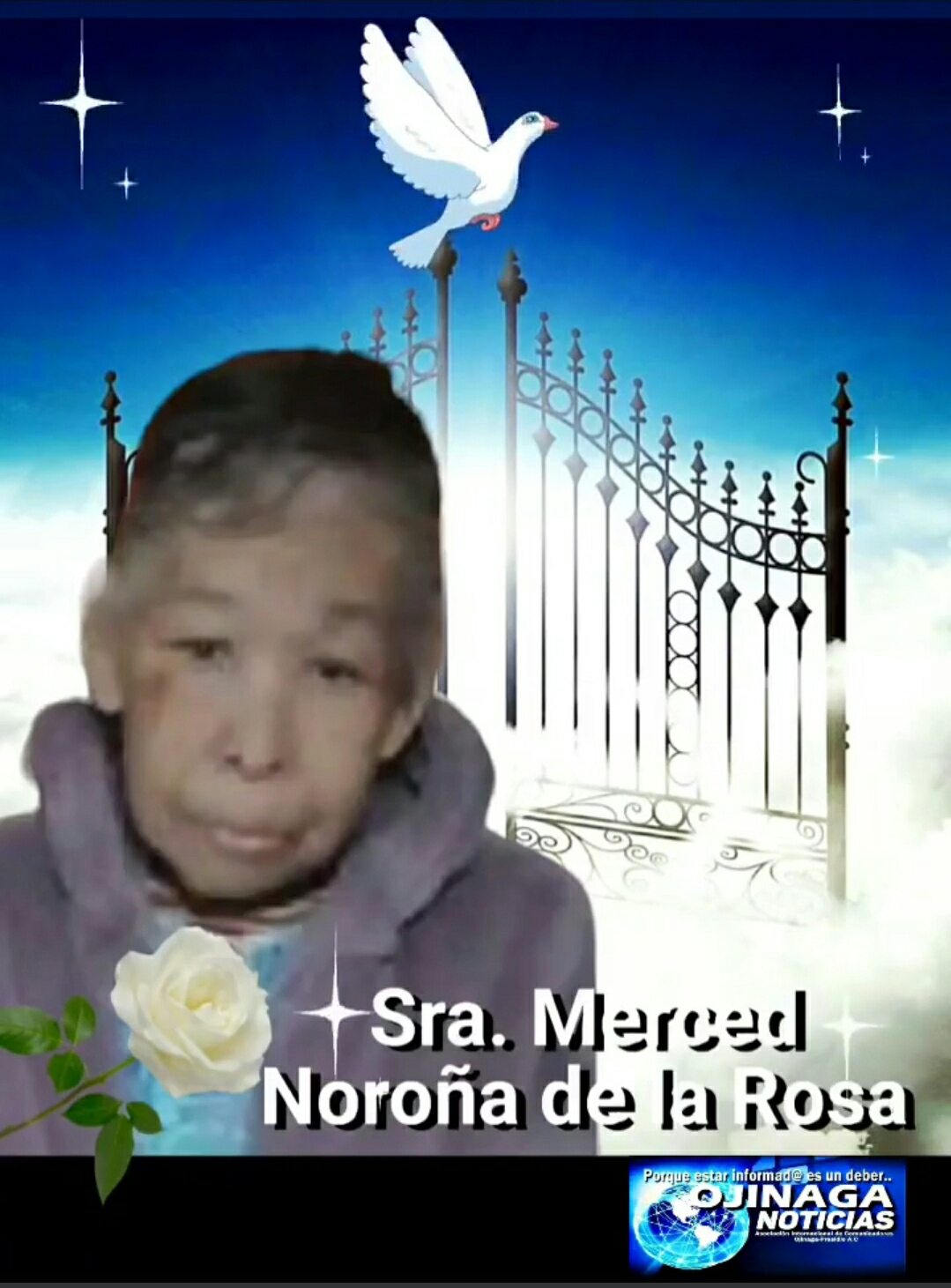 🖤OBITUARIO POR LA SRA. MERCED NOROÑA DE LA ROSA. | OJINAGA NOTICIAS