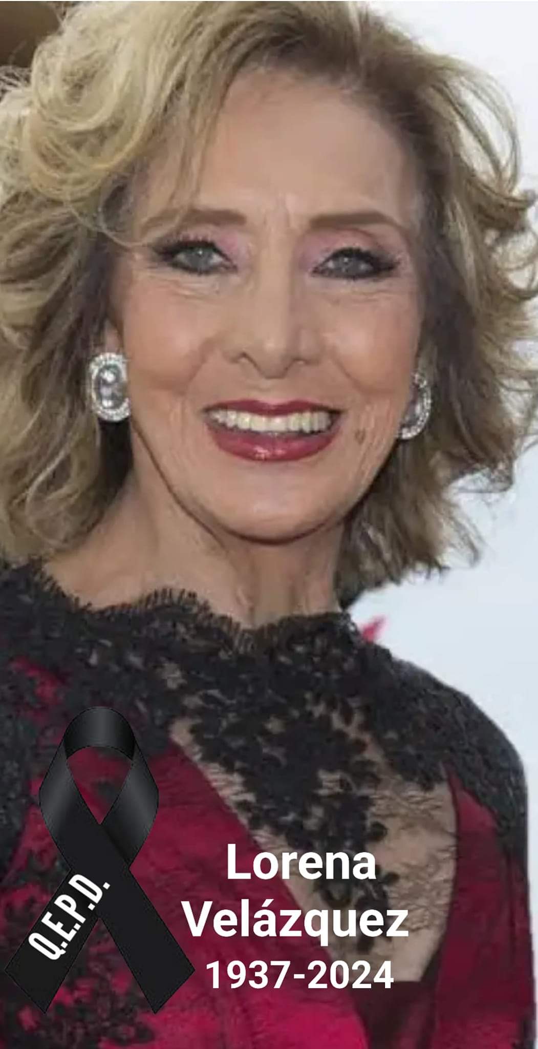 Fallece la primera actriz Lorena Velázquez, estrella de la época de oro ...