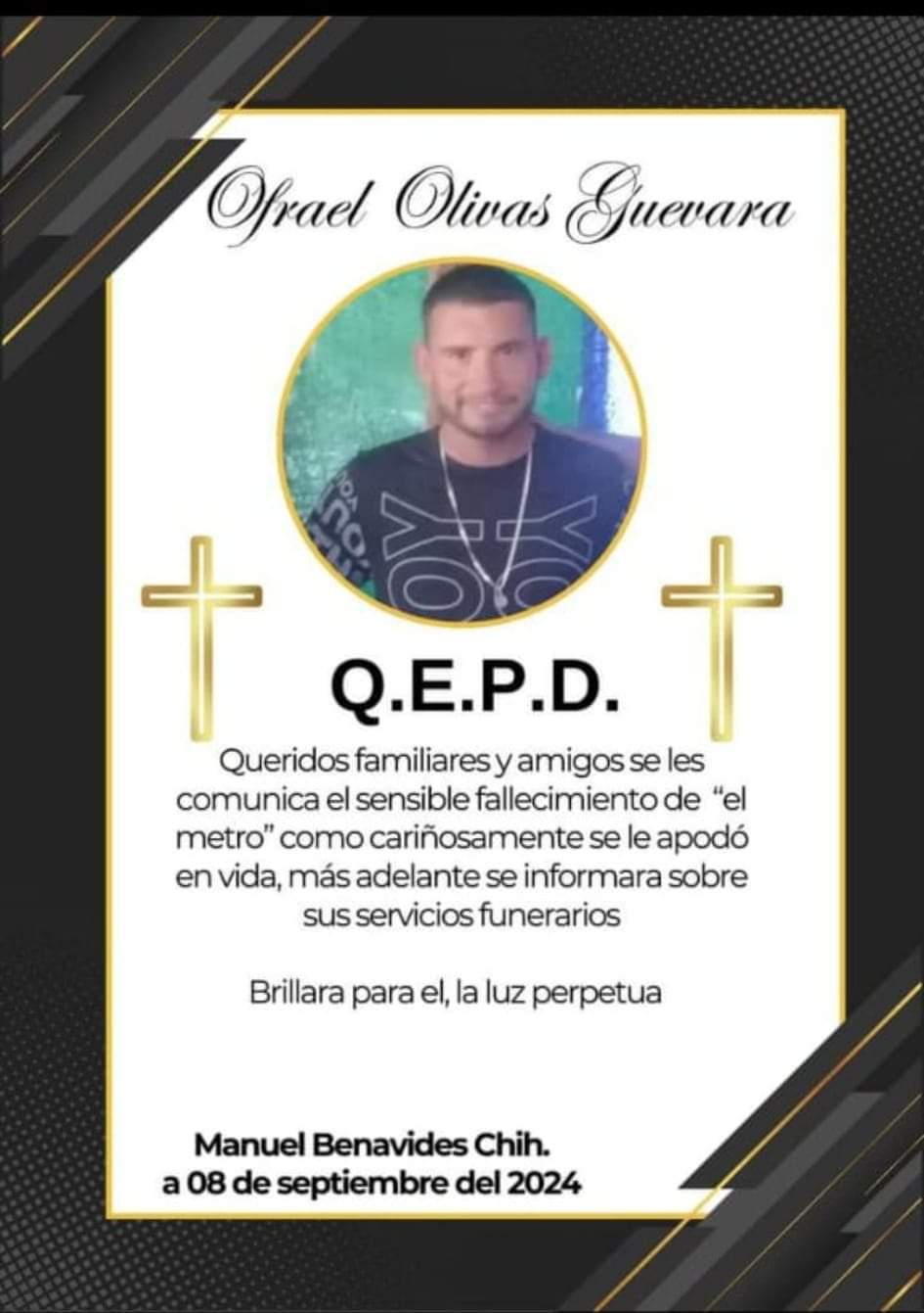 OBITUARIOS | OJINAGA NOTICIAS