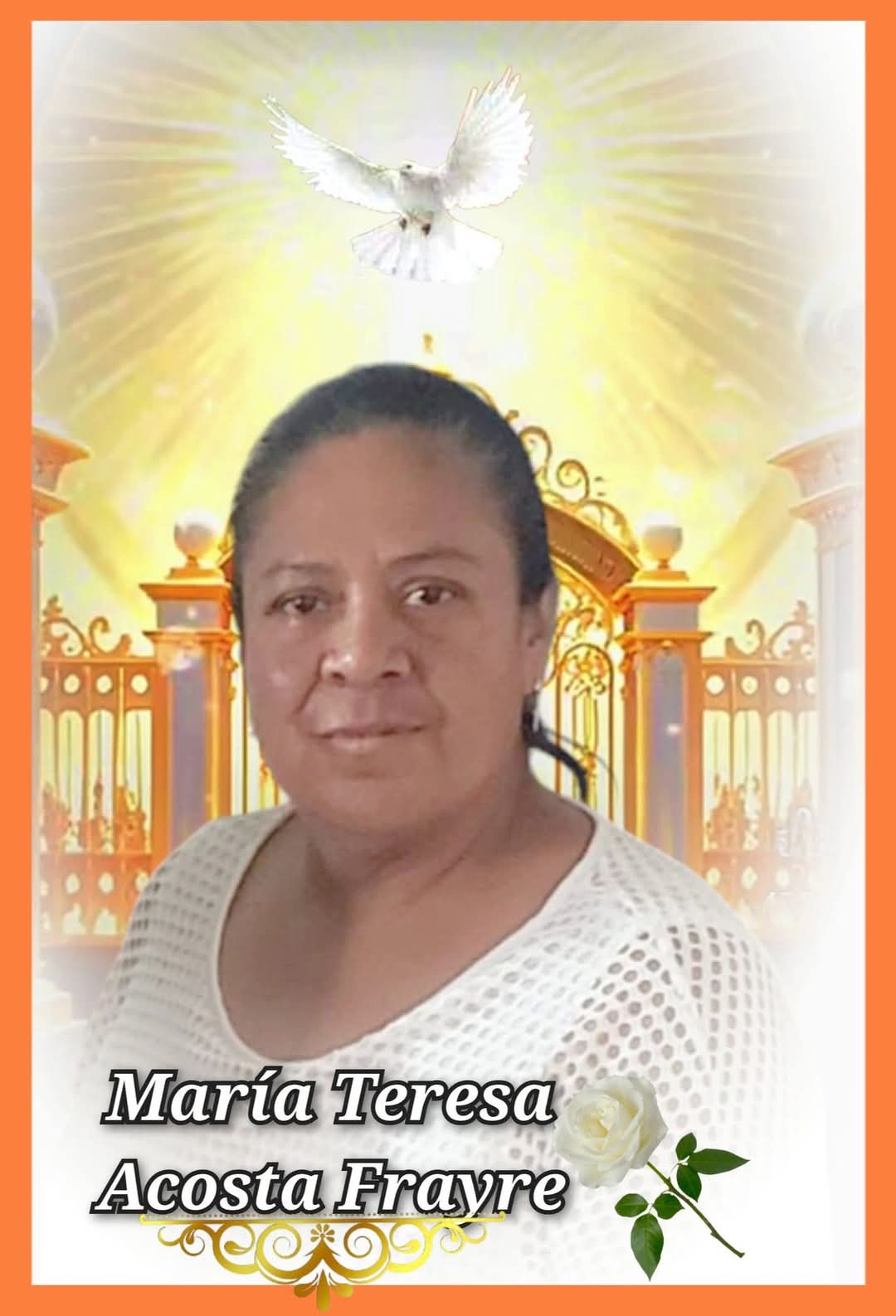 🖤OBITUARIO POR LA SRA. MARIA TERESA ACOSTA FRAYRE. | OJINAGA NOTICIAS